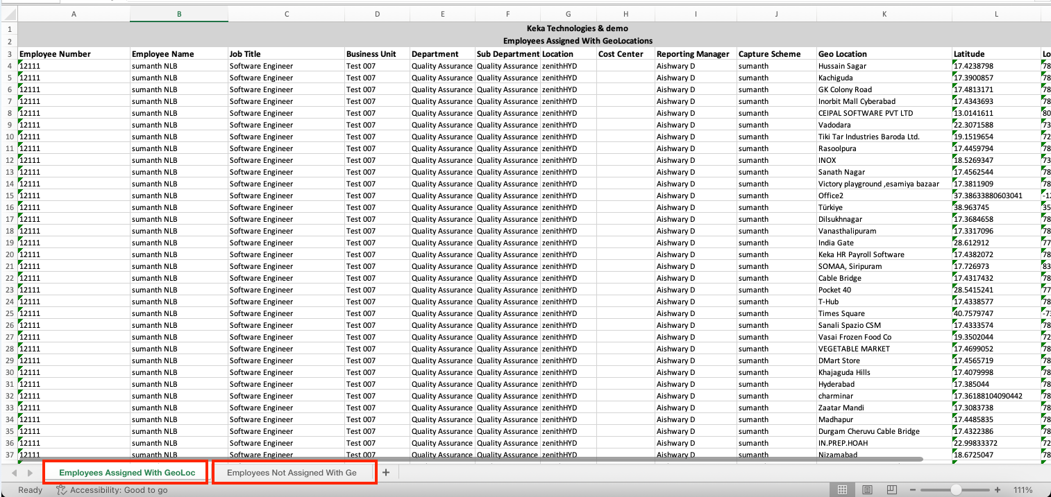 How to download the employee geolocation report? – KekaHR Help Center